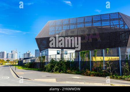 Exterior of the ABBA Arena hosting the ABBA Voyage virtual concert ...