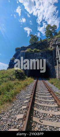 View of the old tunnel. Circum-Baikal Railway. Russia Stock Photo - Alamy