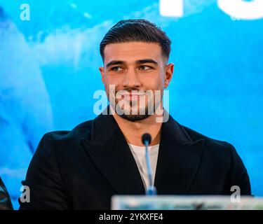 Tommy Fury during the press conference at Glaziers Hall, London ...
