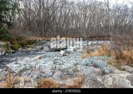 Big Rib River at Rib Falls County Park in Marathon county Wisconsin ...