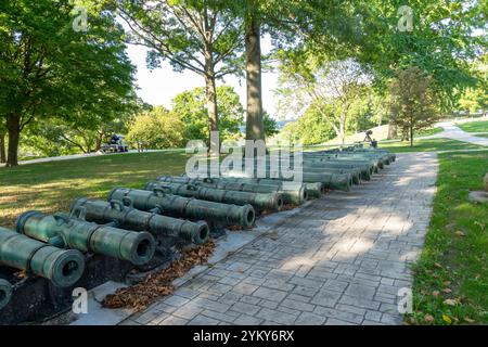 Captured Cannon at Trophy Point, USMA, West Point, NY Stock Photo - Alamy
