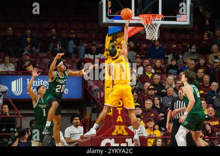Minnesota guard Isaac Asuma (1) drives past Illinois guard Dra Gibbs ...