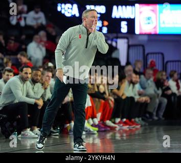 Georgia head coach Mike White speaks during the first half of an NCAA ...