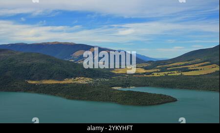 Panorama of Mount Robert and St Arnaud Range, Nelson Lakes National ...