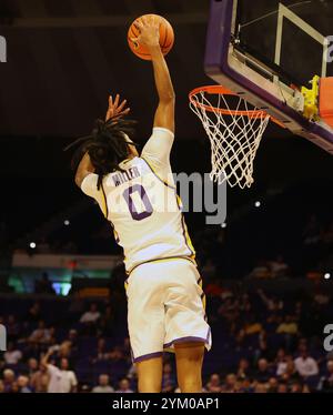 LSU Tigers guard Vyctorius Miller (0) shoots a three-point over Texas ...
