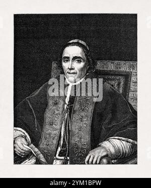 Portrait of Pope Pius VII - Jacques-Louis David, 1805 Stock Photo - Alamy