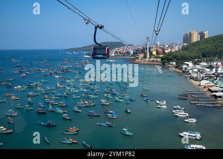 Cable Car Ride to Sunworld Hon Thom on Phu Quoc Island in Vietnam Stock ...