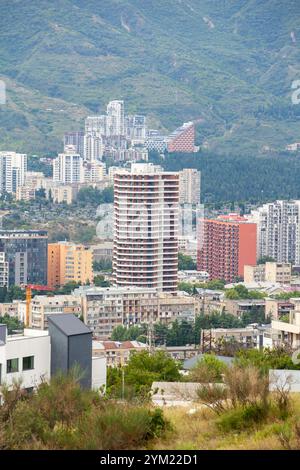 Beautiful view of Tbilisi, Saburtalo and Vake districts Stock Photo - Alamy