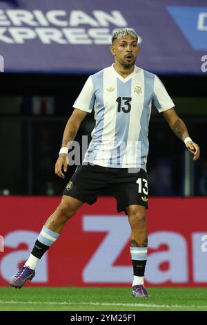 Argentina's Facundo Medina looks on prior to a qualifying soccer match ...