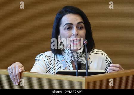 Isabella Greco pictured during a plenary session of the parliament of ...