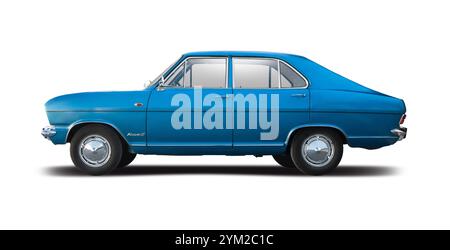 Opel Kadett classic car side view isolated on white background Stock ...