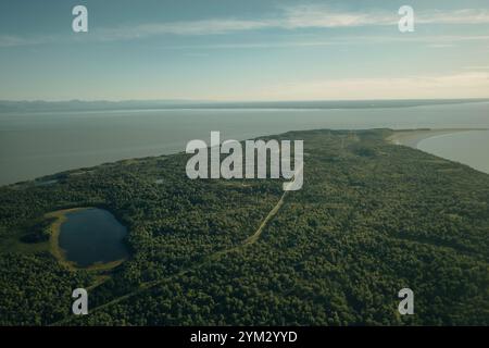aerial view of alaksa island fire . High quality photo Stock Photo - Alamy