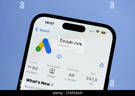 Ostersund, Sweden - Nov 17, 2024. Google Gemini app on a smartphone ...
