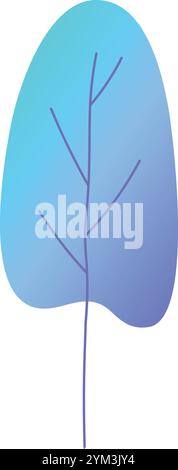 purple leaf foliage nature ecology icon vector illustration Stock ...