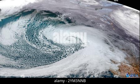 This GOES-19 GeoColor satellite image provided by NOAA shows Tropical ...