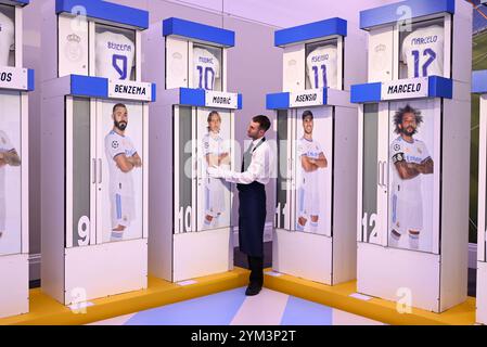 THE FIRST TEAM CHANGING ROOM LOCKERS FROM REAL MADRID’S SANTIAGO ...