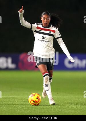 Manchester United's Jayde Riviere in action during the Barclays Women's ...
