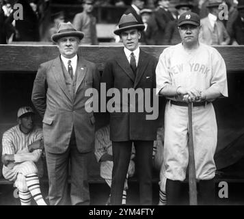 Babe Ruth & John McGraw, New York Giants, 23 October 1923 Stock Photo ...