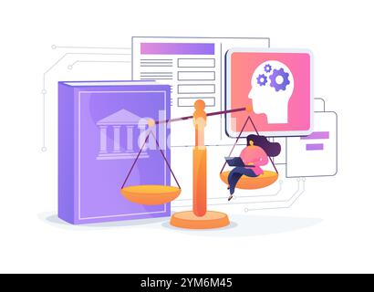 AI-Analyzed Legal Precedent abstract concept vector illustration Stock ...
