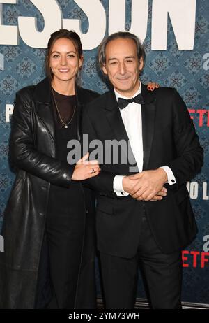 (L-R) Antonia Desplat and Alexandre Desplat at Netflix's THE PIANO ...