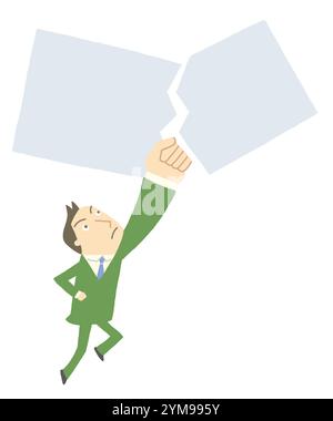 Businessmen crushing heavy pressure Stock Photo - Alamy