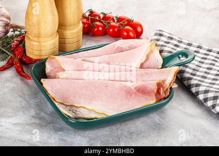 Italian Prosciutto Kotto snack appetizer in the plate Stock Photo - Alamy