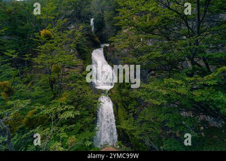 Cascada Velo de Novia Bridal Veil Waterfall in Ushuaia, Patagonia ...