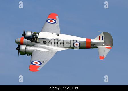 An Avro Anson twin engine utility aircraft used in many roles by the ...