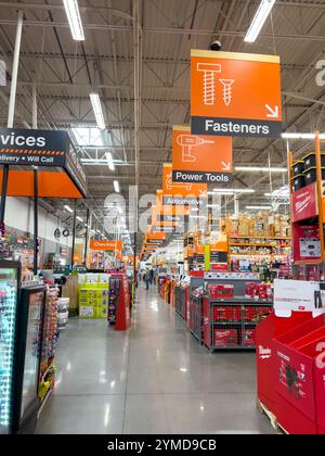 Home Depot Aisles Featuring Fasteners and Tools Stock Photo - Alamy