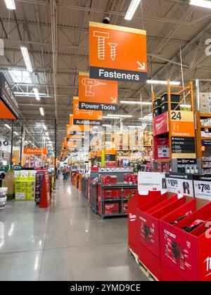Home Depot Aisles Featuring Fasteners and Tools Stock Photo - Alamy