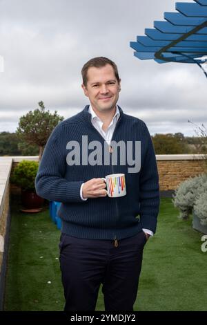 Shadow justice secretary Robert Jenrick speaking to the media outside ...