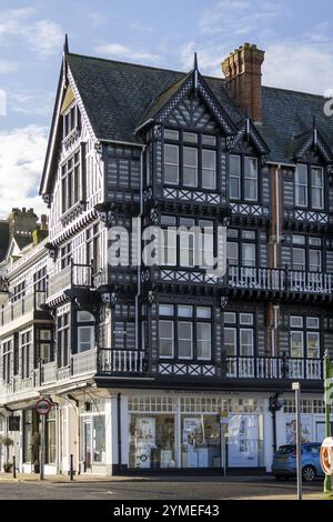 Dartmouth, Devon, UK, January 14. Traditional building in Dartmouth ...