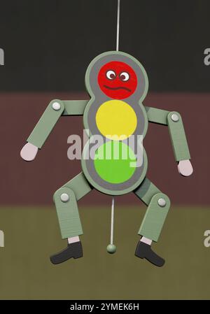 The puppet as a symbol of the current German traffic light coalition ...