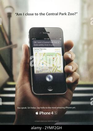 Poster advertising the iPhone 4s Stock Photo - Alamy
