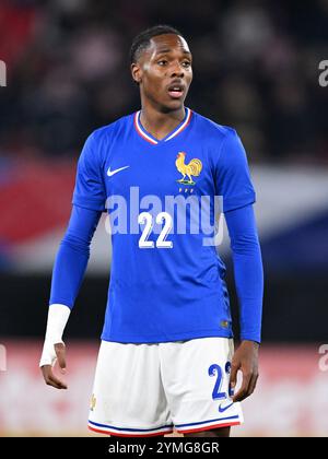 Duel between Mathys Tel (7 France) and Noah Streit (17 Switzerland ...