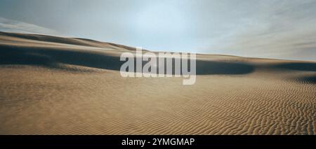 Hills of sandy terrain are visible in the Kiskunsag region of Hungary ...