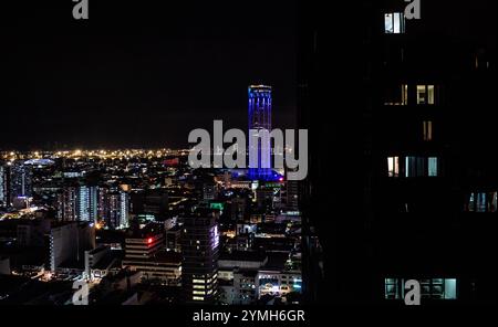 Night time penang city malaysia lights Stock Photo - Alamy