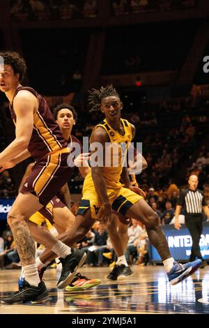 West Virginia guard Javon Small (7) shoots during the second half of an ...