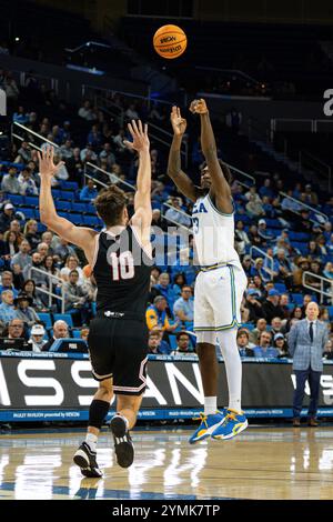 UCLA forward Eric Dailey Jr. (3) reacts from the bench during the ...