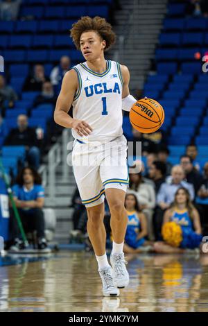 UCLA Bruins guard Trent Perry (1) is defended by North Carolina Tar ...