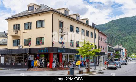 Åndalsnes, Norway. Beautiful views of mountains, colorful cities and ...