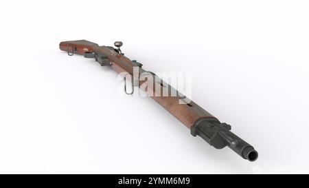 Rifle A6 with white background Stock Photo - Alamy