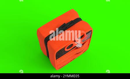 first aid kit pouch with green background Stock Photo - Alamy