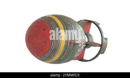 mini nuclear bomb with white background Stock Photo - Alamy