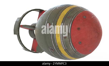 mini nuclear bomb with white background Stock Photo - Alamy