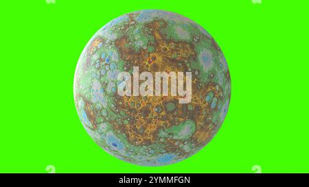 mercury with global digital elevation map Stock Photo - Alamy