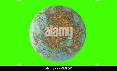 mercury with global digital elevation map Stock Photo - Alamy