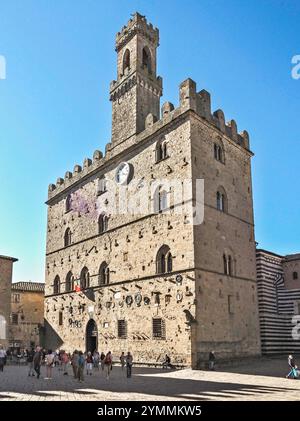 The town of Volterra, Tuscany, Italy, October 21, 2024. Pictured crafts ...