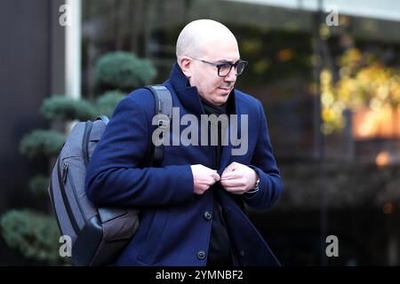 Manchester United chief executive Omar Berrada arrives for the Premier ...