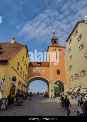 Regensburg, Germany - 09 09 2024: Beautiful aerial view of Regenesburg ...